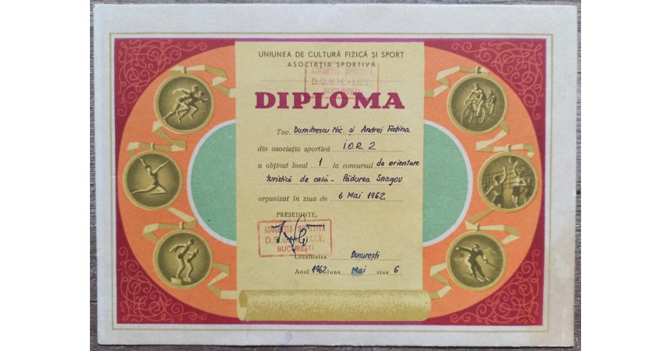 Diploma locul 1 orientare turistica de casa, Padurea Snagov// Bucuresti ...