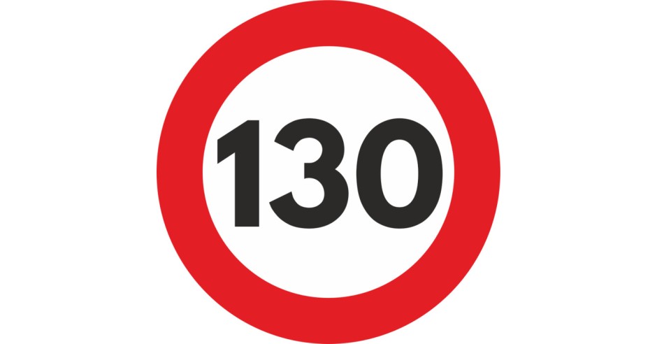 Autocolant Sticker Limita Viteza Reflectorizant - 130km h | arhiva ...