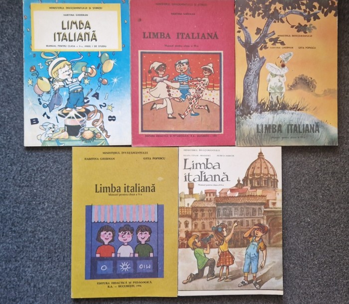 LIMBA ITALIANA MANUAL CLASA A II, III, IV, V, VI - Haritina Gherman (5 ...