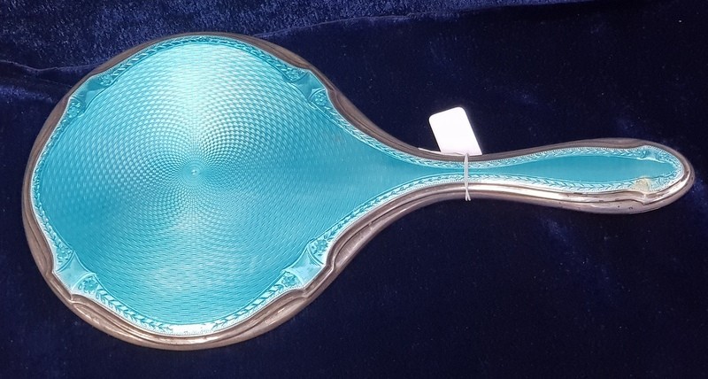 OGLINDA ARGINT SI EMAIL -SFARSIT DE SECOL XIX | arhiva Okazii.ro