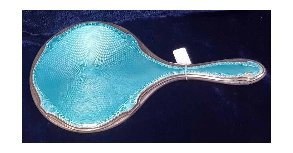 OGLINDA ARGINT SI EMAIL -SFARSIT DE SECOL XIX | arhiva Okazii.ro