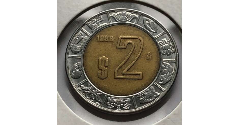 i 89 Mexic 2 pesos 1998 | arhiva Okazii.ro
