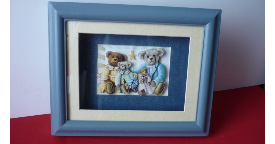 DIORAMA CU URSULETI, LUCRARE 3D QUILLING ORIGAMI | Okazii.ro