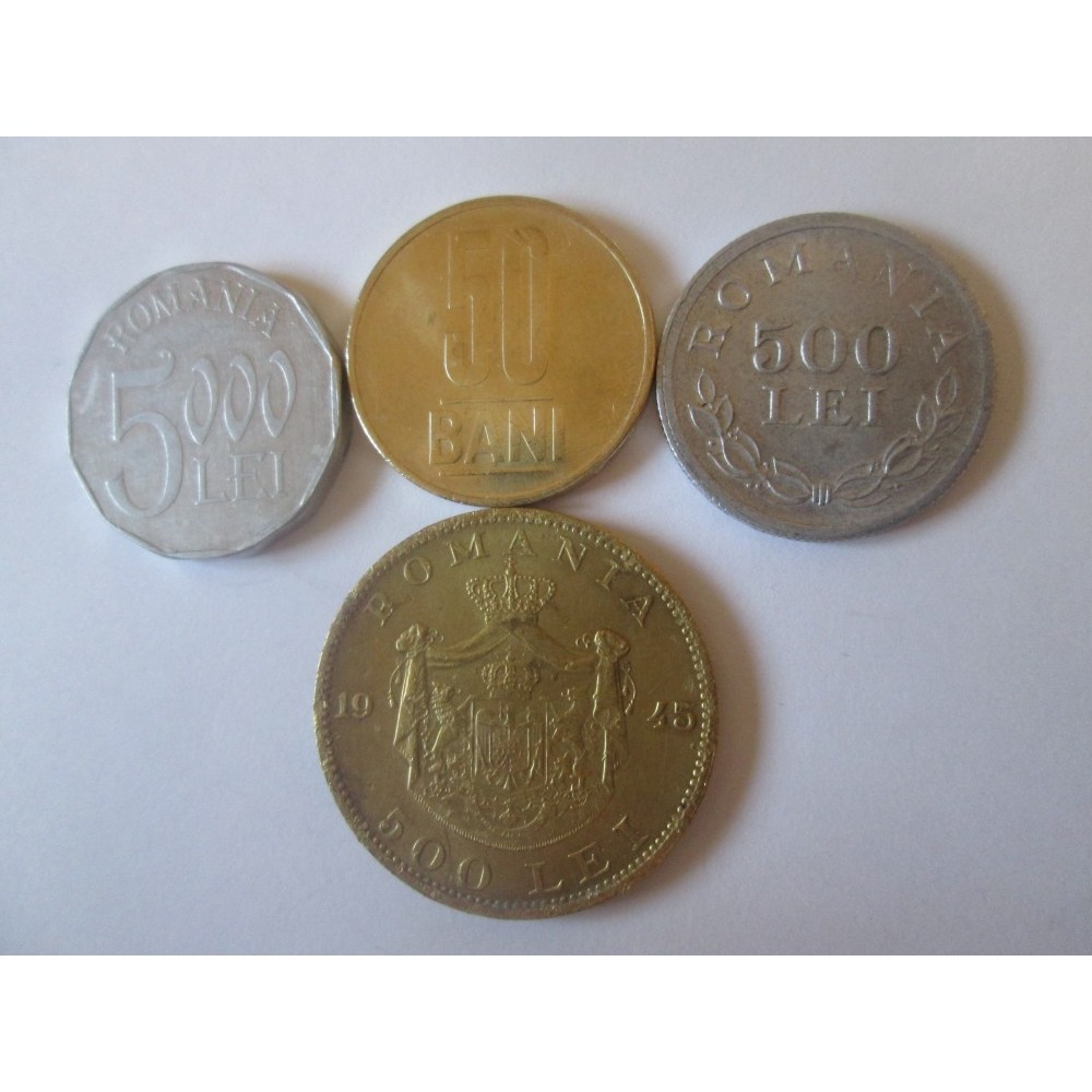 Lot 4 monede romanesti colectie,vedeti imaginile | arhiva Okazii.ro