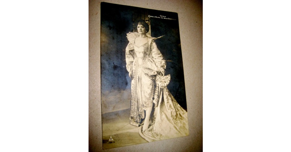 A914-Scala Jeanne D'Alma- La Belle Gabrielle anul 1906 foto carte ...