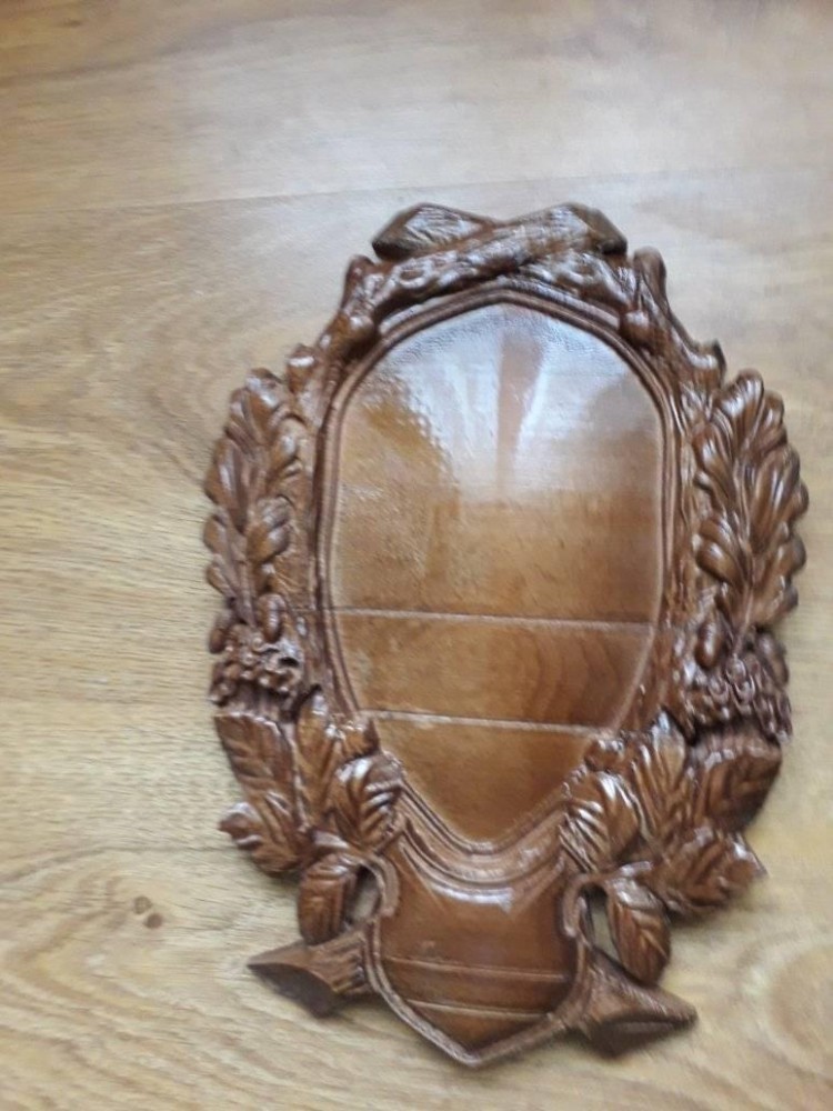 Panoplie caprior tap trofeu vanatoare din lemn | arhiva Okazii.ro