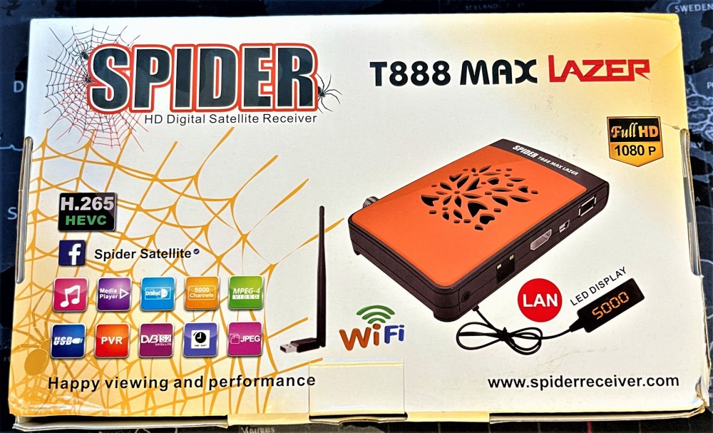 Receptor de satelit si IPTV Spider T888 Max Lazer | arhiva Okazii.ro