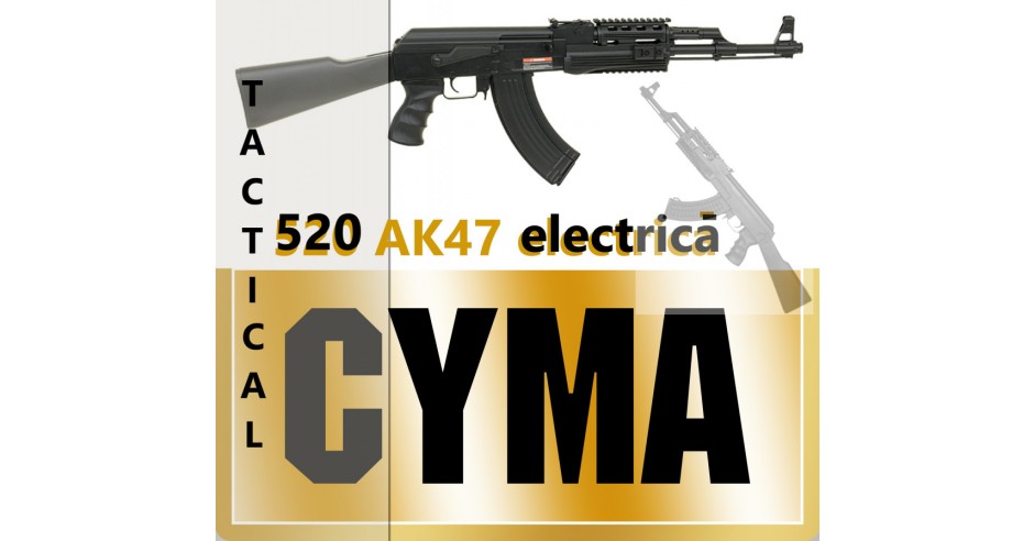 Pusca CYMA 520 AK47 Tactical Sportline A.E.G. Negru | arhiva Okazii.ro