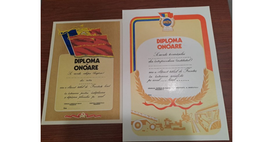 DIPLOMA DE ONOARE == FRUNTAS IN INTRECERE/INDEPLINIREA PLANULUI ...