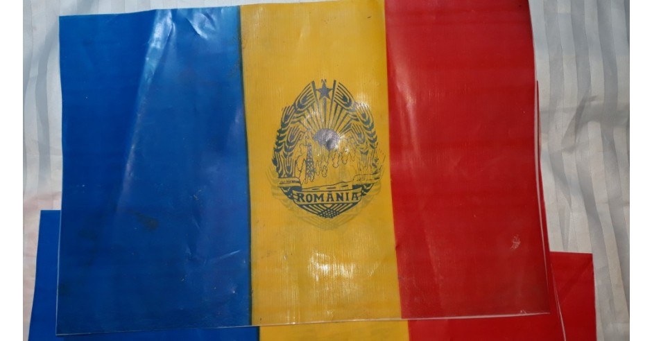 STEAGURI TRICOLORE - STEMA RSR - PER.COMUNISTA - POLIESTER - 5 BUC ...