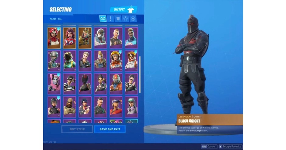 Cont Fortnite ci Blacknight | arhiva Okazii.ro
