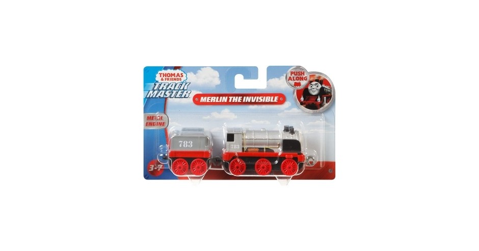 Thomas & Friends - Locomotiva cu vagon push along Merlin | arhiva Okazii.ro