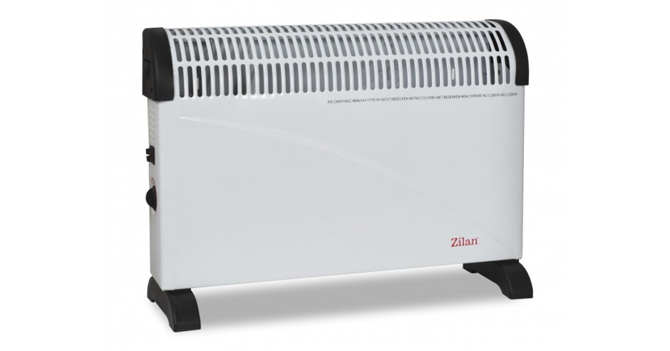 Convector electric de podea ZILAN ZLN-6843, Alb 2000W, 3 trepte de ...