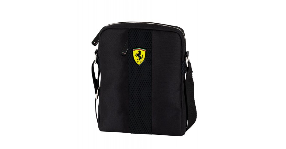 Geanta crossover mare Ferrari neagra | arhiva Okazii.ro