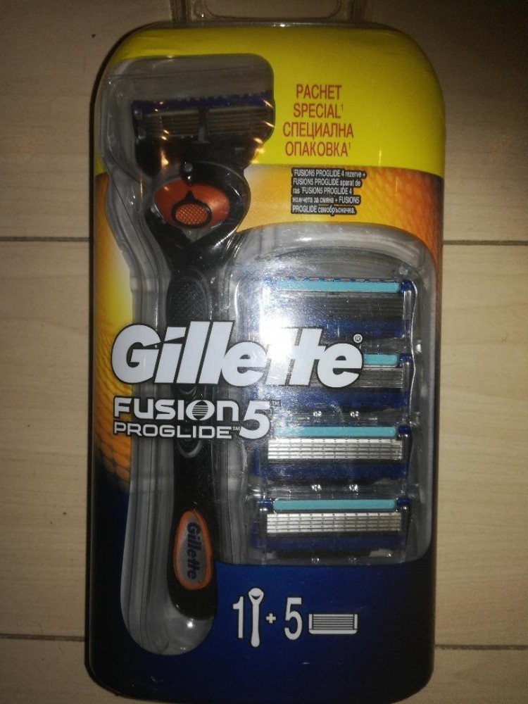 set 5 rezerve proglide +Aparat de ras fuzion proglide Gillette cu flex ...