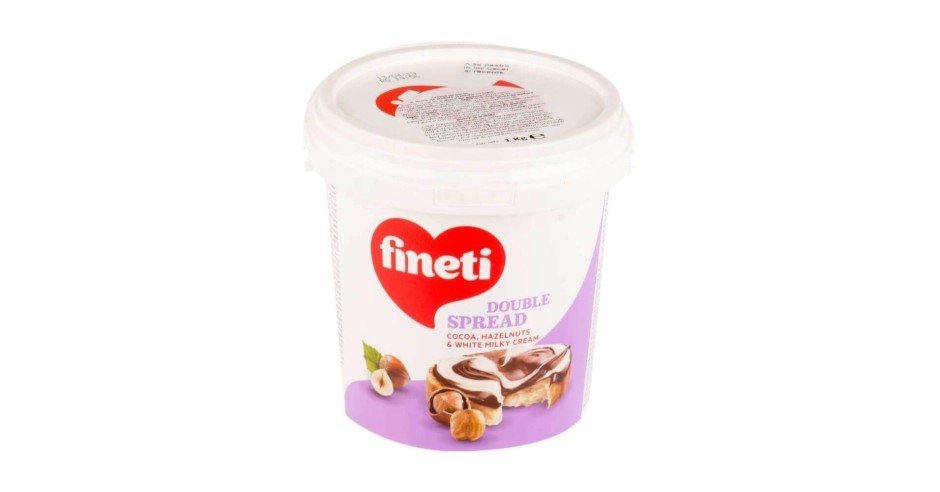Crema de Ciocolata Tartinabila Fineti Double Spread, 1Kg, Aroma Alune ...
