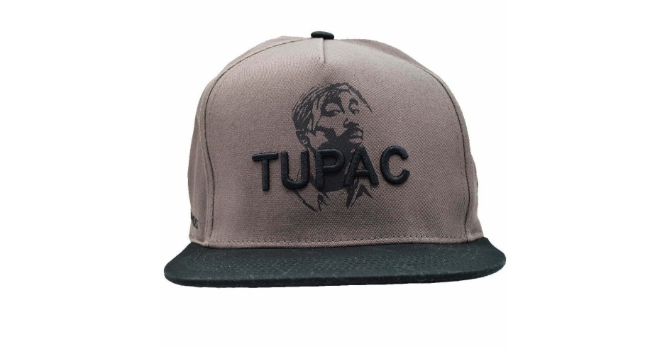 Sapca rapper MBrands, cozoroc drept, model 2PAC, gri, thug life | Okazii.ro