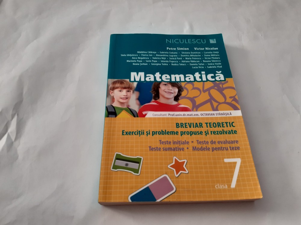 MATEMATICA CLASA A VII- ,A BREVIAR TEORETIC CU EXERCITII REZOLVATE ... MATEMATICA CLASA A VII- ,A BREVIAR TEORETIC CU EXERCITII REZOLVATE ...