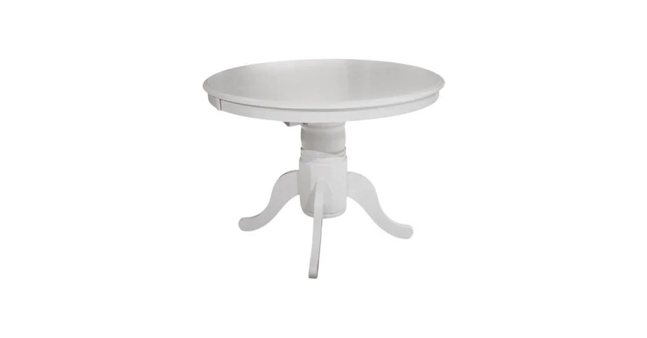 Masa Extensibila Living AB Olivia, Alb, 100-138cm, Lemn Masiv, MDF ...