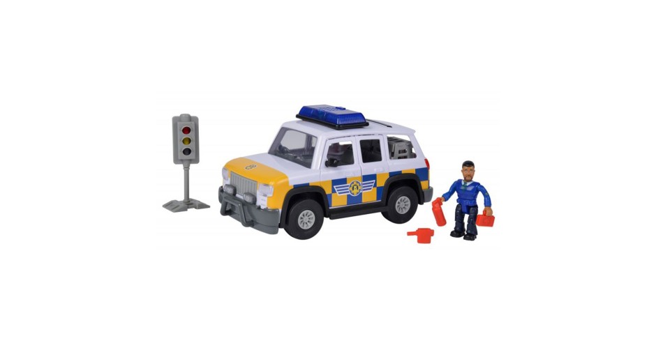 Masina de politie Simba Fireman Sam, Sam Police Car cu figurina si ...