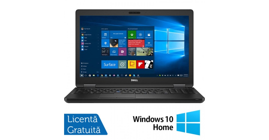 Laptop Refurbished Dell Latitude E5580, Intel Core i5-6200U 2.30GHz, 8GB DDR4, 256GB SSD, 15.6 ...