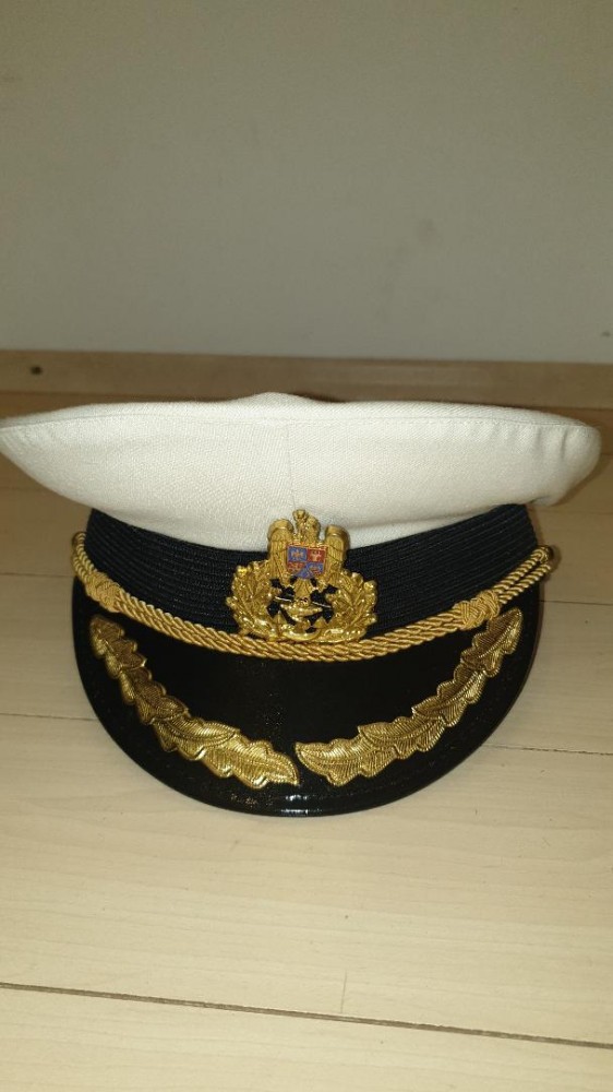 Chipiu cascheta ofiter marina militara armata romana ani 1990 -2000 ...