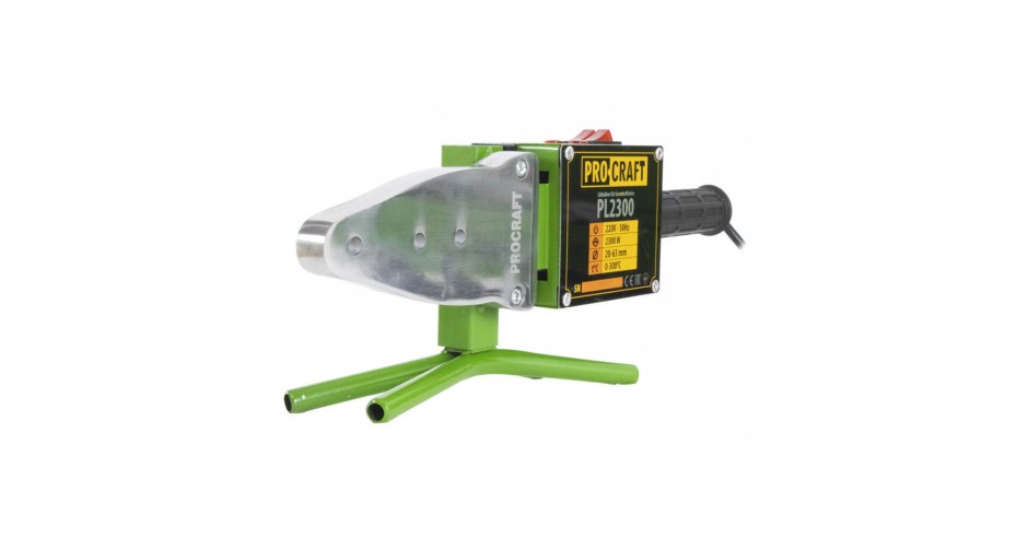 Aparat de lipit tevi PPC, PPR ProCraft PL2300, 2300 W, 300 grade C, trusa lipit tevi cu 6 bac ...