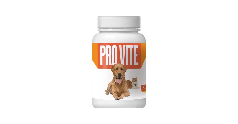 Pro-Vite 50 comprimate - Supliment vitamine pentru caini si pisici ...