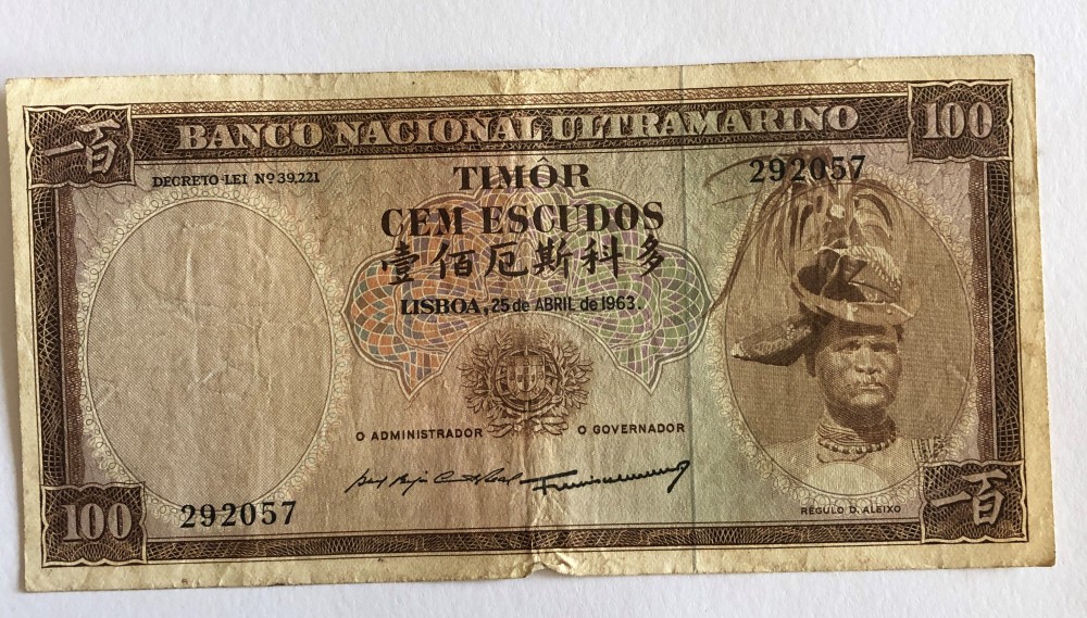Timor 100 escudos 1963 Regulo D Aleixo | arhiva Okazii.ro