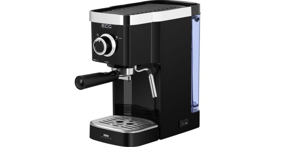 Espressor manual ECG ESP 20301 Negru, 1450 W,1.25 L, dispozitiv spumare ...