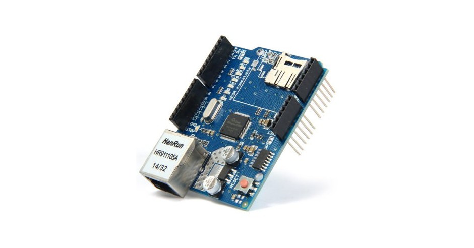 Shield placa retea W5100 Ethernet network arduino uno mega due rj45 ...