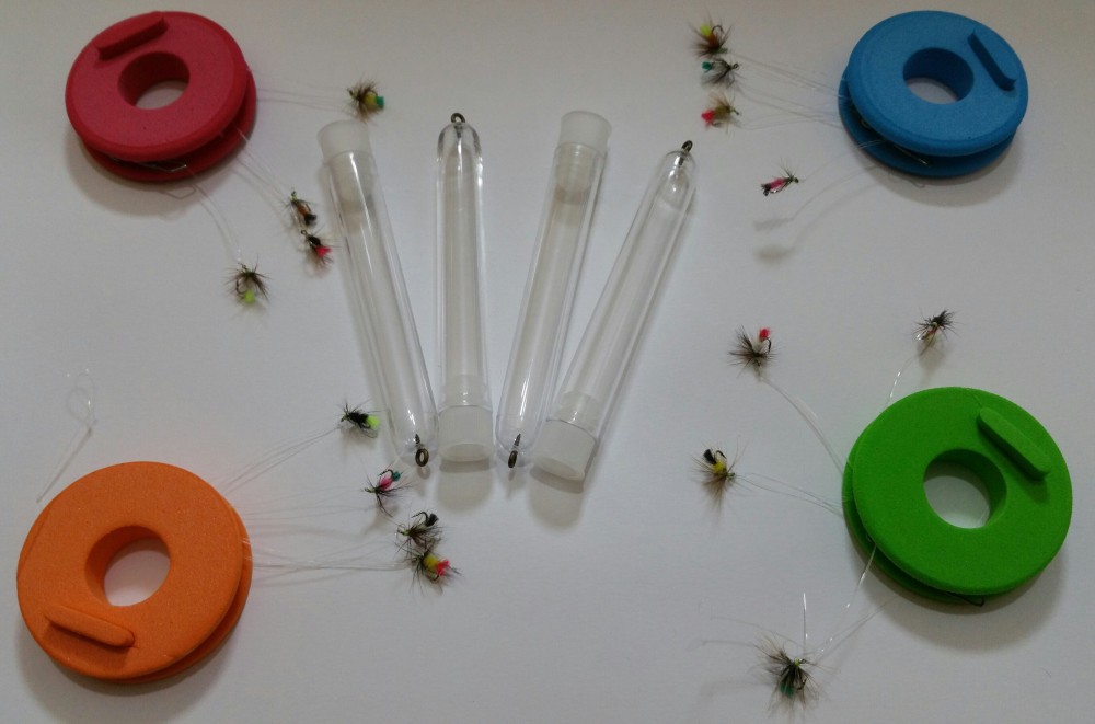 Taparina pentru oblete cu muste artificiale si buldo, montura completa ...