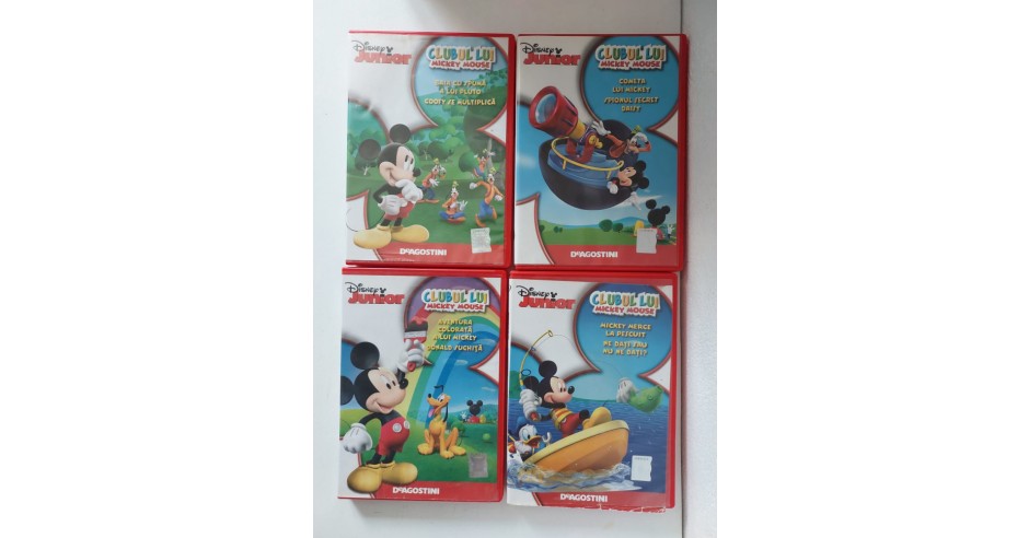 Lot 4 DVD Disney Junior Desene animate Clubul lui Mickey Mouse, nr. 3 ...