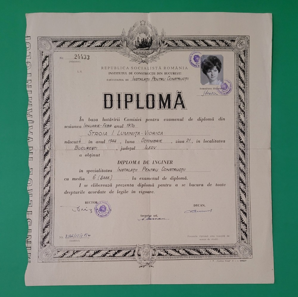 Diploma de Inginer instalatii pentru Constructii | arhiva Okazii.ro