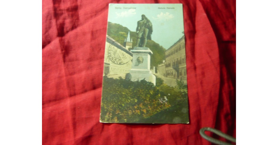 Ilustrata Baile Herculane - Statuia lui Hercule , circulat 1923 ...