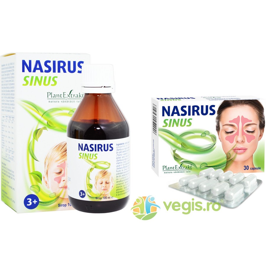 Pachet Sirop Nasirus Sinus 100ml + Nasirus Sinus 30cps | arhiva Okazii.ro