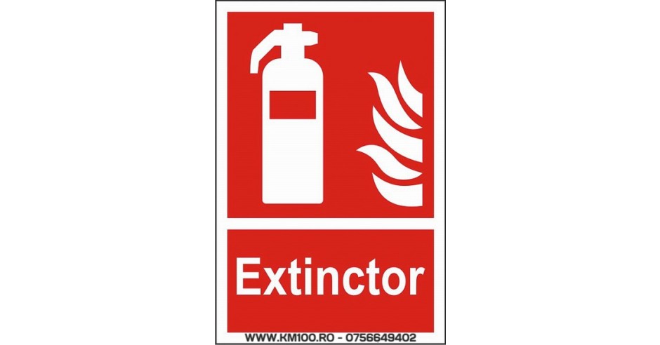 Indicator cu Semnul Stingator.Extinctor(1) Best View | arhiva Okazii.ro