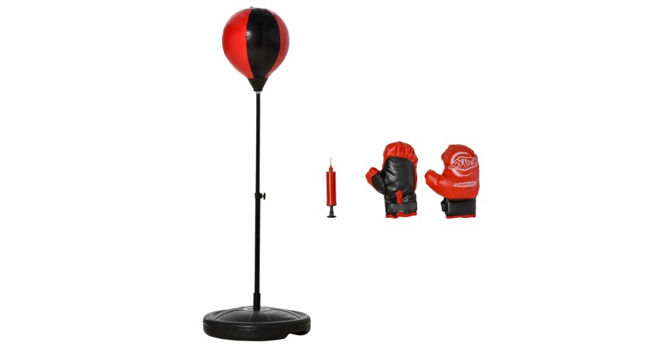 HOMCOM Minge de Box pentru Copii 3-5 ani, Sac de Box cu Inaltime ...