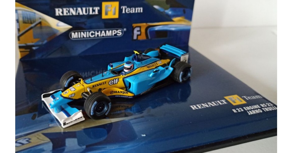 Macheta Renault R23 Jarno Trulli Formula 1 2003 - Minichamps 1/43 F1, 1 ...