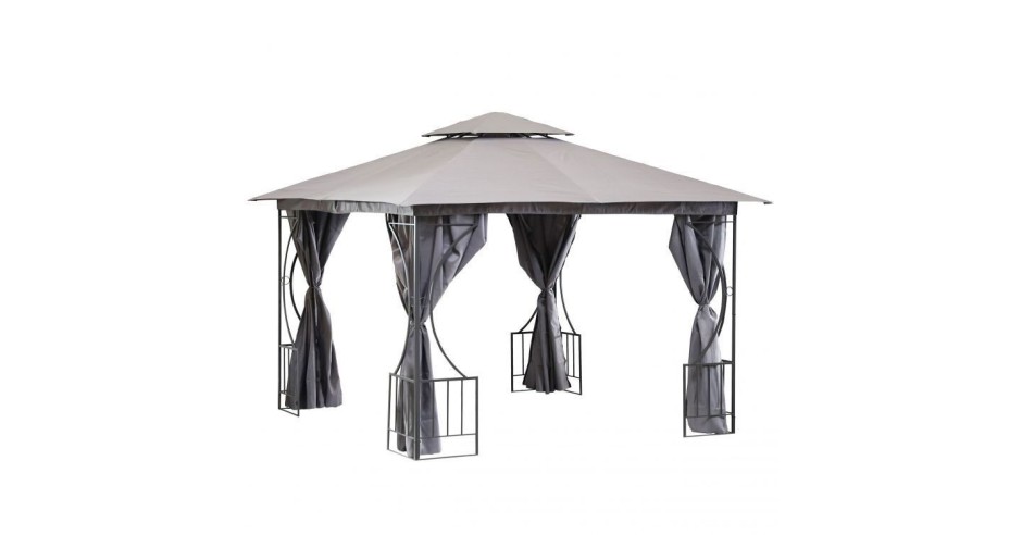Cort Pavilion 3x4m pentru Curte sau Gradina cu Pereti si Plasa Anti ...
