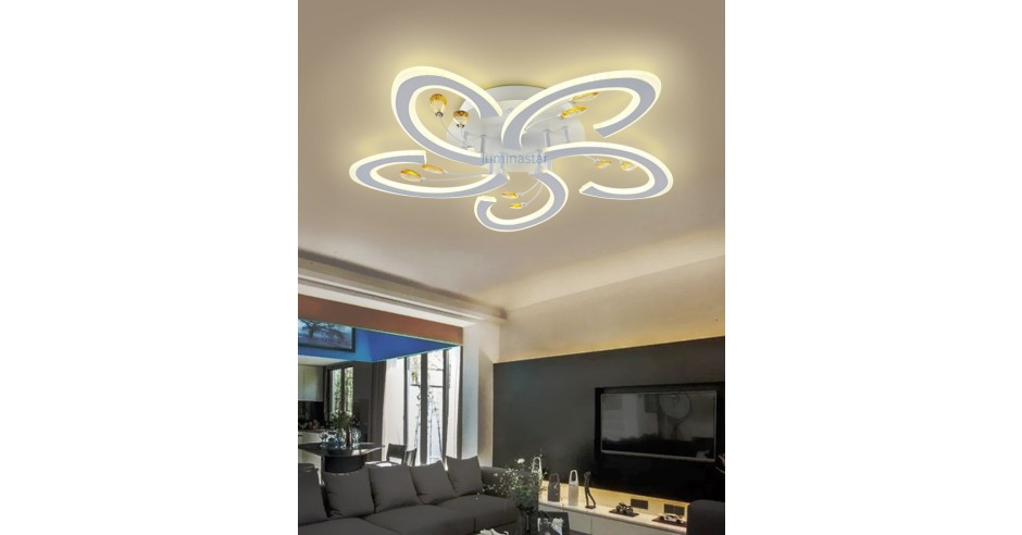 Lustra LED cu telecomanda model Floare - G3325-5 | Okazii.ro