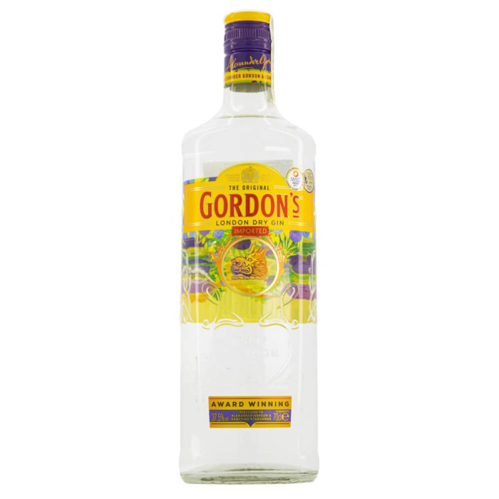 Gin Gordon's, 0.7L, Alcool 37.5%, Gin Gordon's, Gin Gordon's 0.7l ...