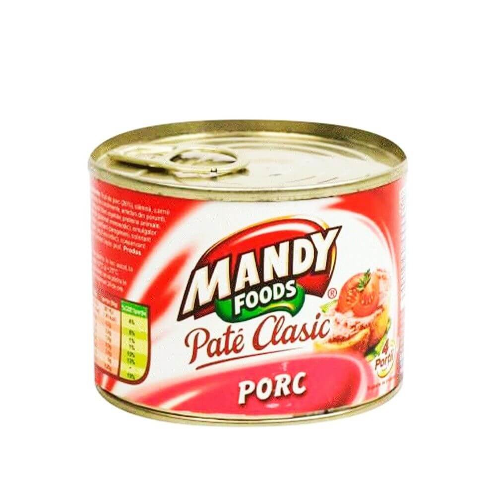 Pateu de Porc Mandy, 200 g, Pateu de Ficat de Porc, Pateu din Ficat de ...