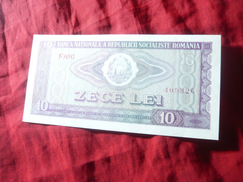 Bancnota 10 lei 1966 Romania , cal. Necirculat | arhiva Okazii.ro