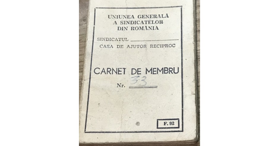 ACTRR01 Act CarnetUniunia sidicatelor de stat din Romania - Carnet de ...