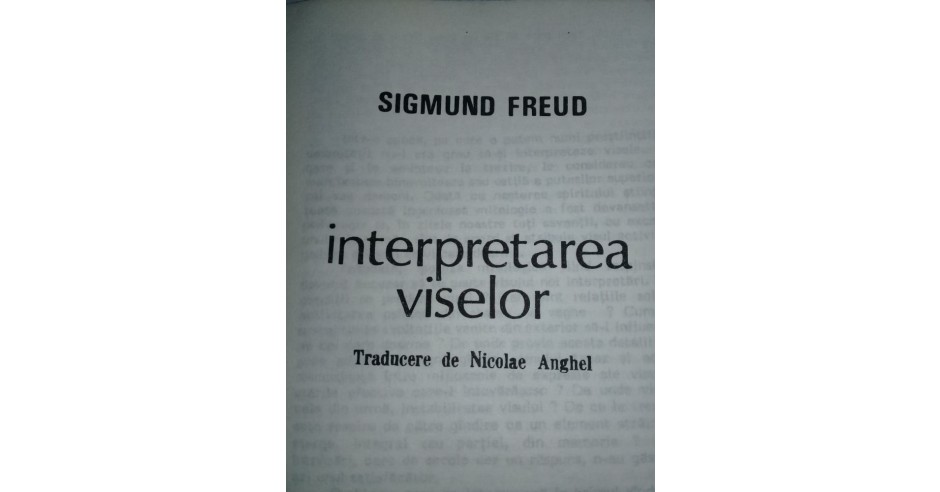 Carte veche 91,Sigmund Freud-Interpretarea viselor,Le reve et son interpretation, Sandra Brown ...