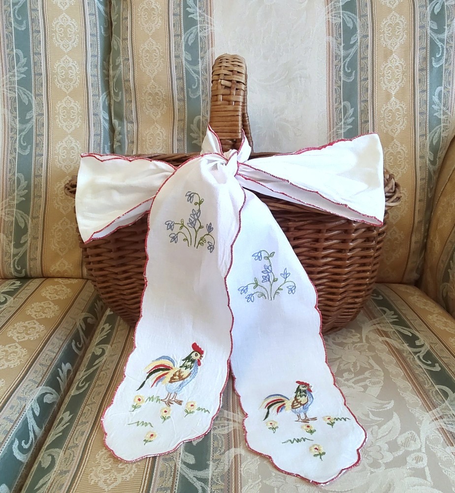 Panglica decorativa cu motive Pascale pentru cosul de Paste sau usa de ...