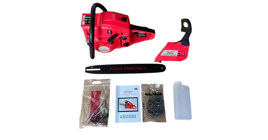 Drujba pe benzina Super Power Plus Red Edition, 9.8 CP, lama 40 cm ...
