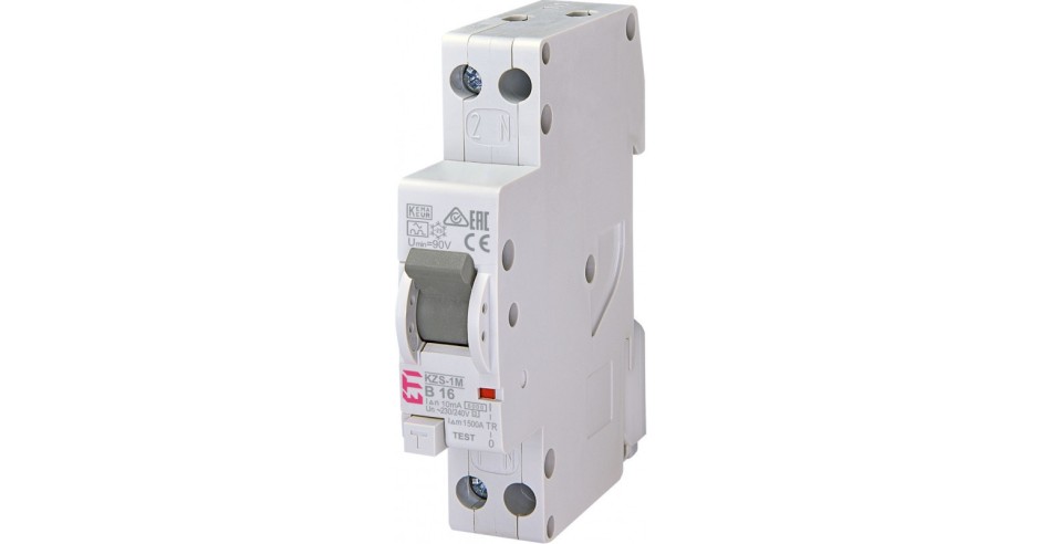 Siguranta diferentiala RCBO ETI KZS-1M 1p+N A B16/10mA 6kA | Okazii.ro