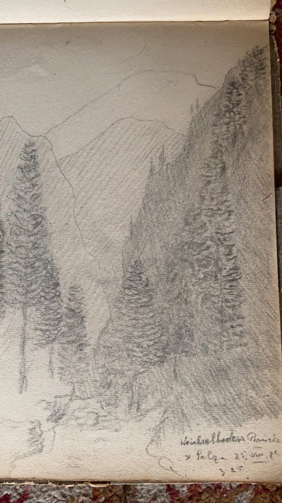 CAIET VECHI CU DESENE,SCHITE si CROCHIURI,unele dintre ele semnate si ...